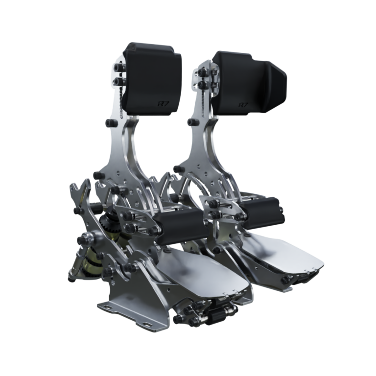 R7 pedal faces with throttle side support · SIMGRADE°